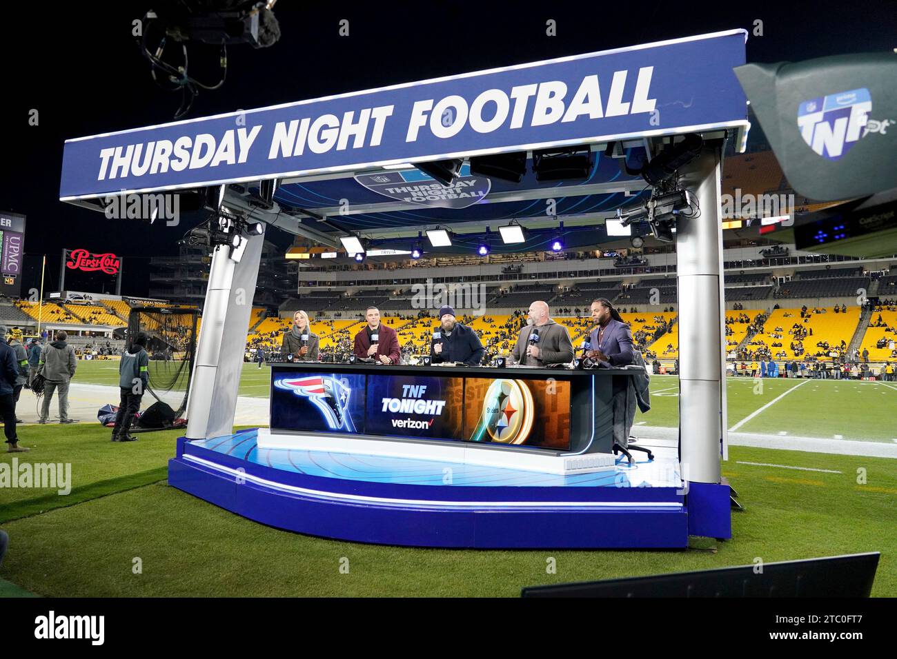 Hosts Charissa Thompson, Tony Gonzalez, Ryan Fitzpatrick, Andrew ...