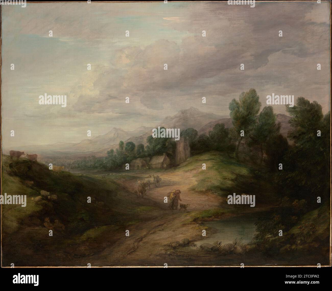Wooded Upland Landscape 1906 by Thomas Gainsborough Stock Photo - Alamy