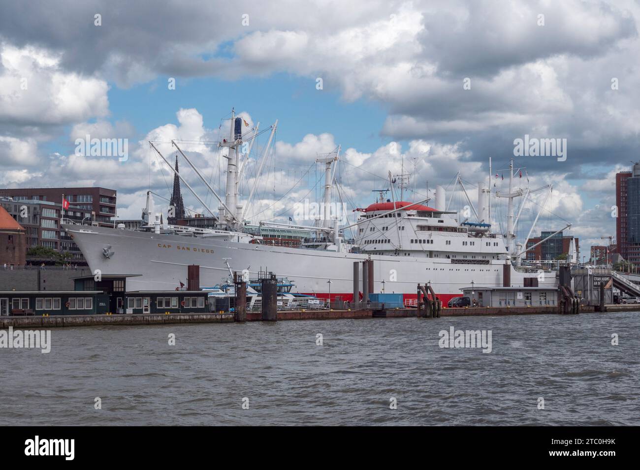 The MS Cap San Diego is a general cargo ship moored in Hamburg, Germany ...