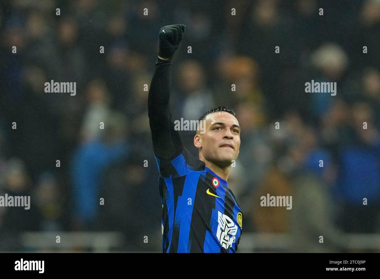 Inter Milan's Lautaro Martinez celebrates after scoring his side's ...