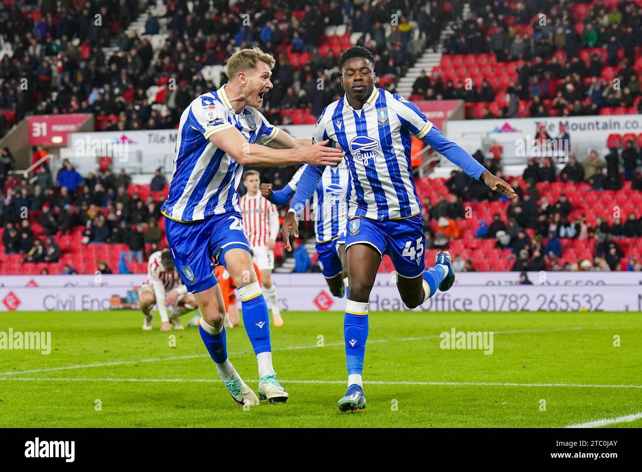Stoke On Trent, UK. 09th Dec, 2023. Sheffield Wednesday forward Anthony ...