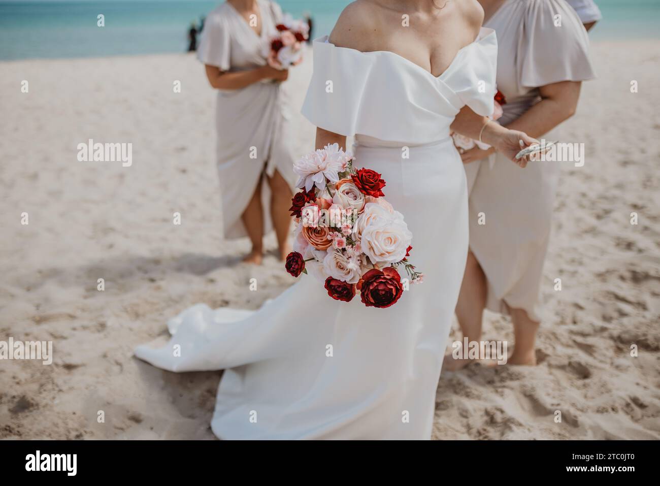 Wedding arbor on Mccrae beach on the mornington peninsula in australia ...