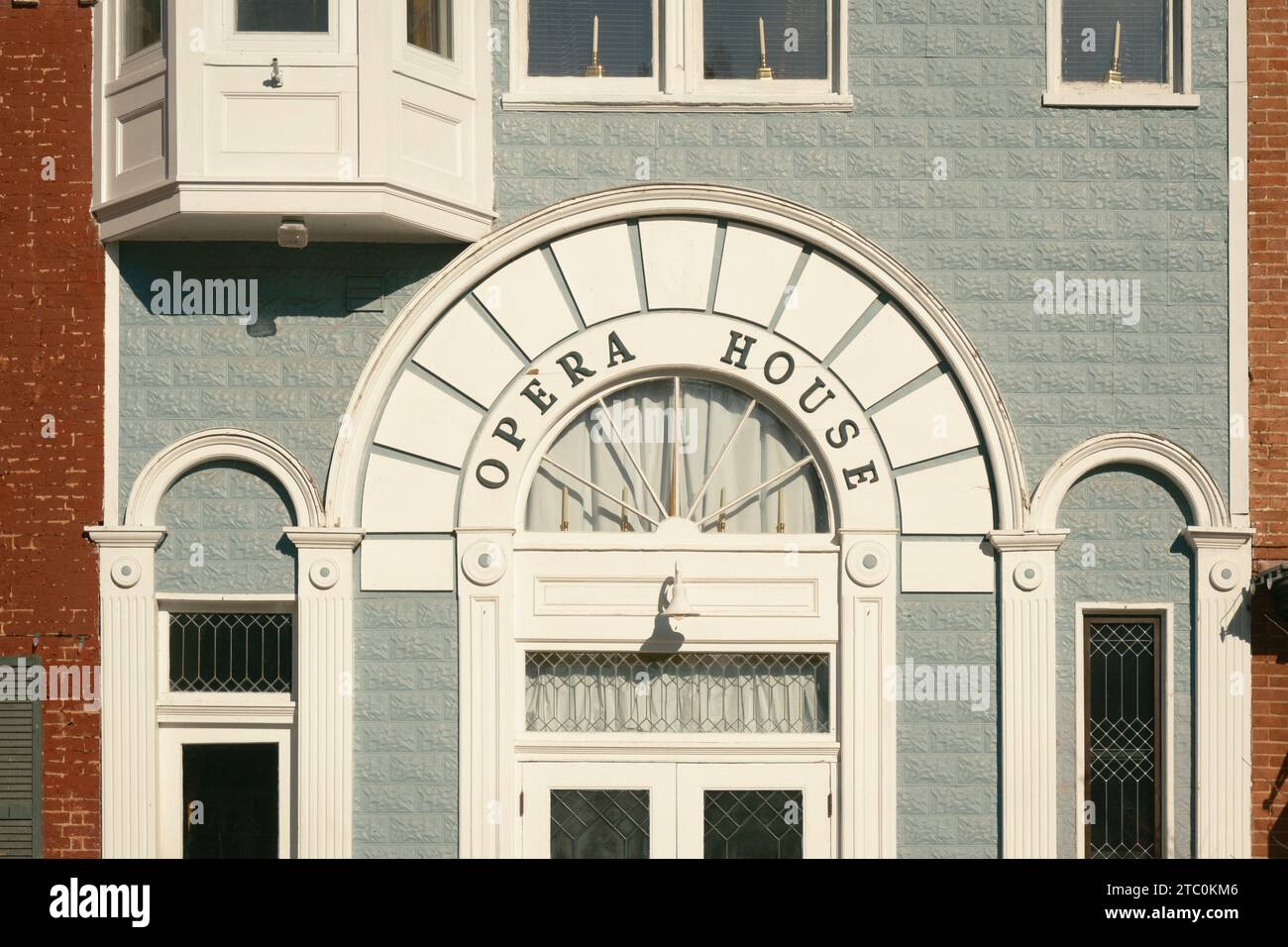Shepherdstown Opera House sign in Shepherdstown, West Virginia Stock ...