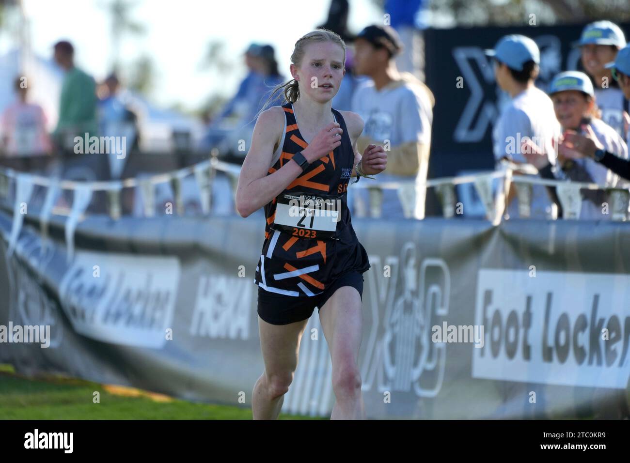 Elizabeth Leachman wins the girls race in 16:50.7 during the Foot ...