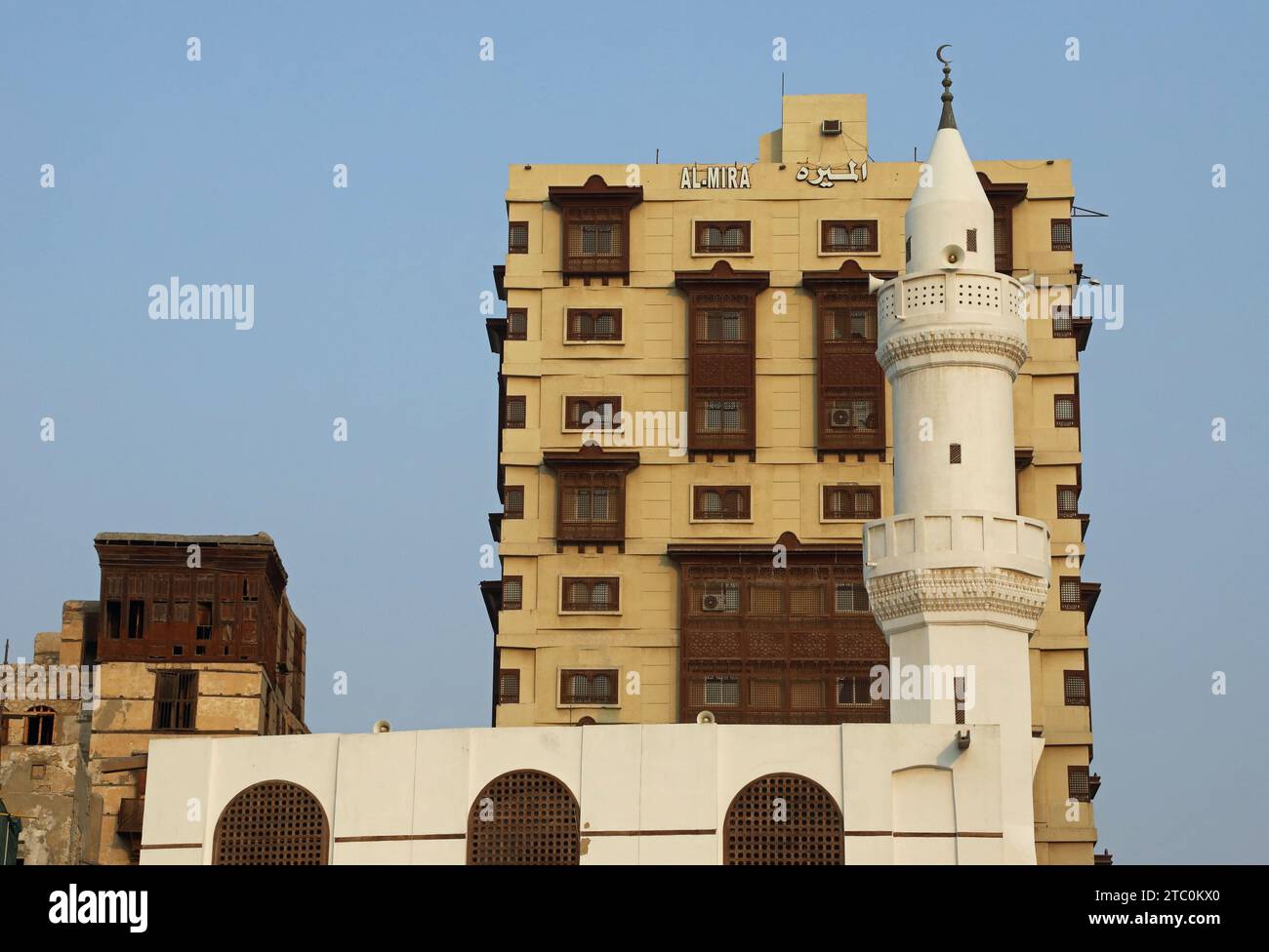 Al Mimar Mosque at Old Jeddah in Saudi Arabia Stock Photo - Alamy