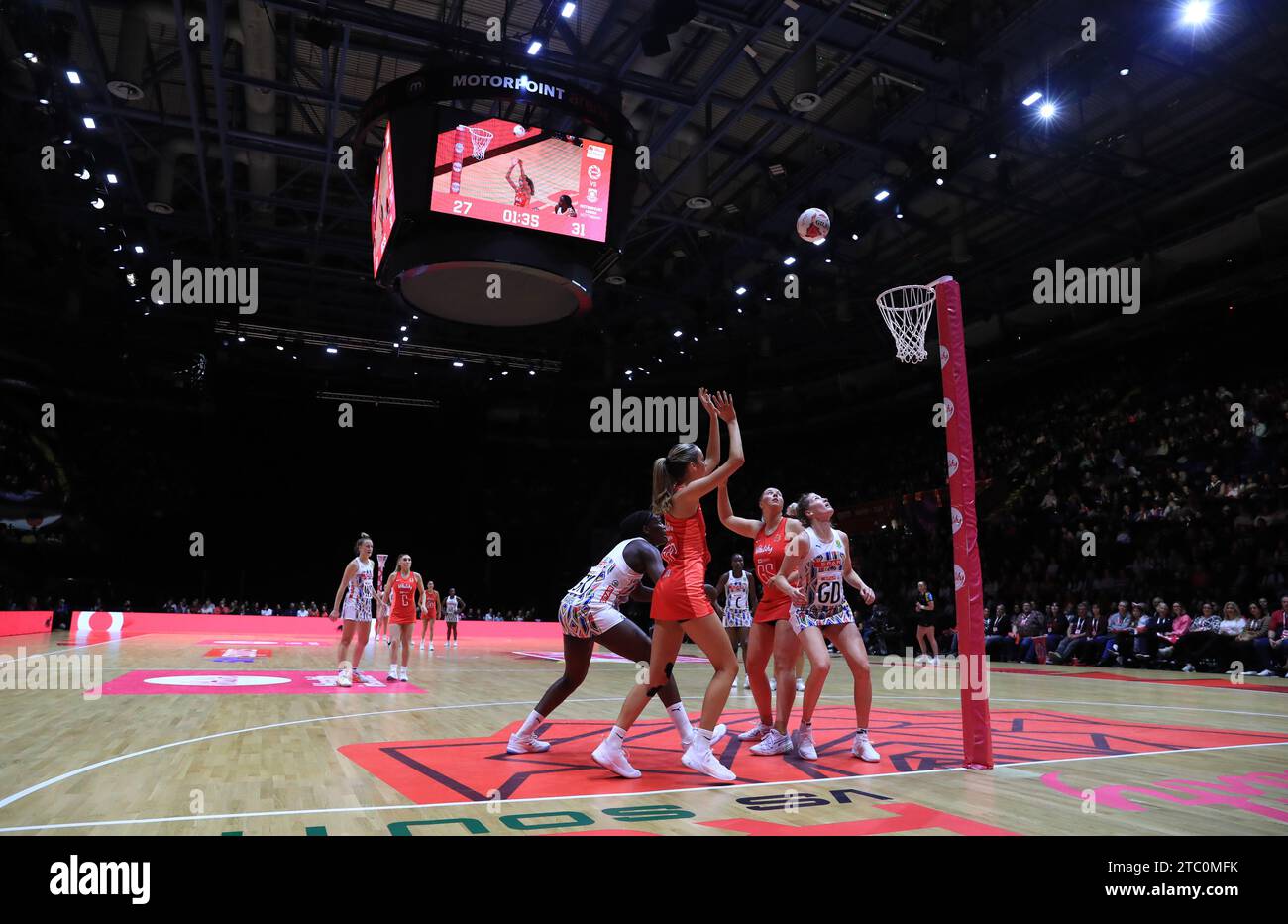 General view of play during the Vitality Netball International Series ...