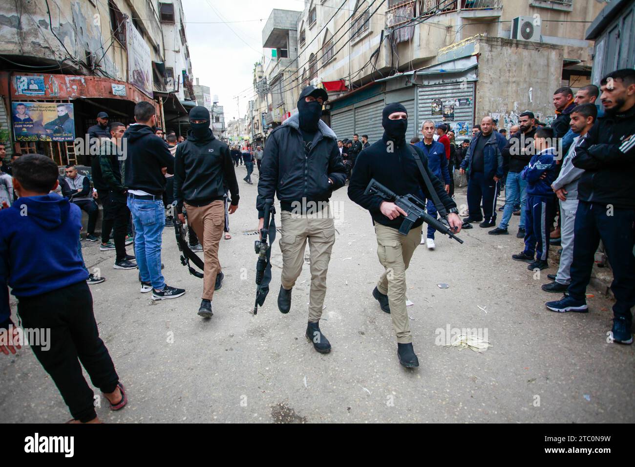 Nablus, Palestine. 09th Dec, 2023. Palestinian militants participate in ...