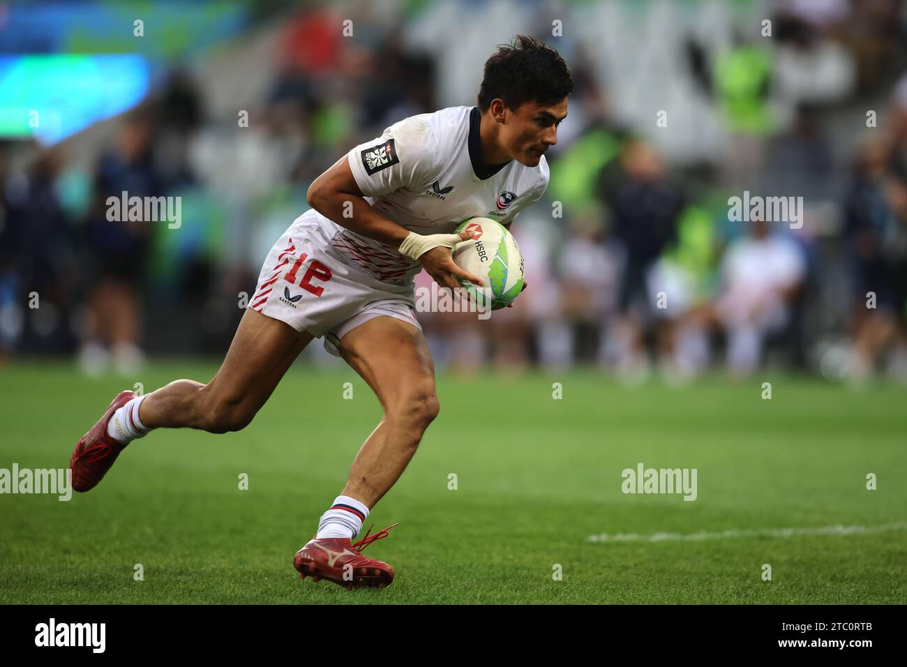 CAPE TOWN, SOUTH AFRICA - 09 DECEMBER 2023: Lucas Lacamp of USA on the ...