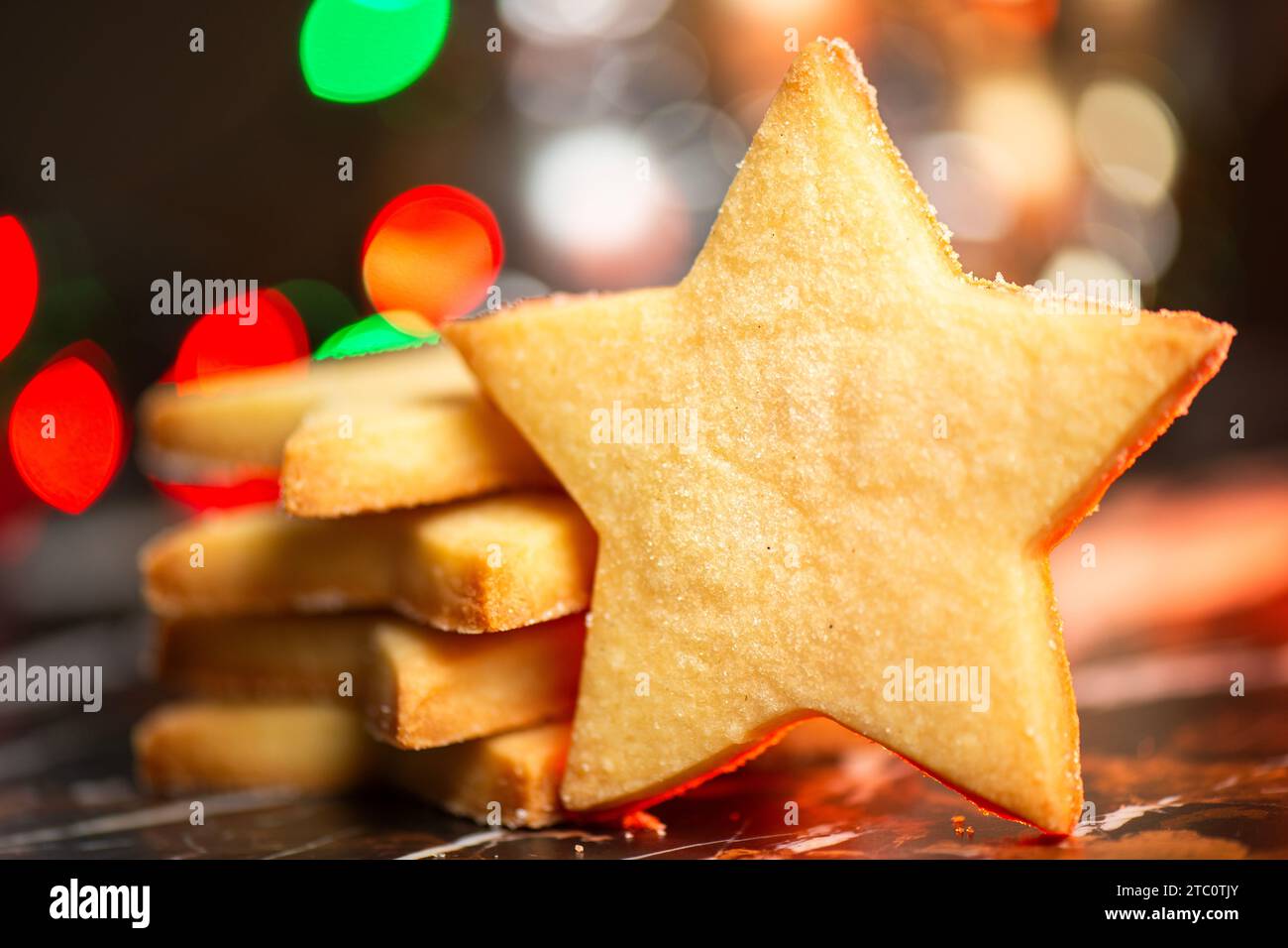 Melt in your mouth Christmas Shortbread Cookies shaped as a star and ...