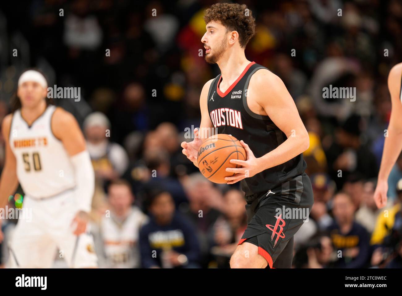 Houston Rockets center Alperen Sengun (28) in the first half of an NBA ...