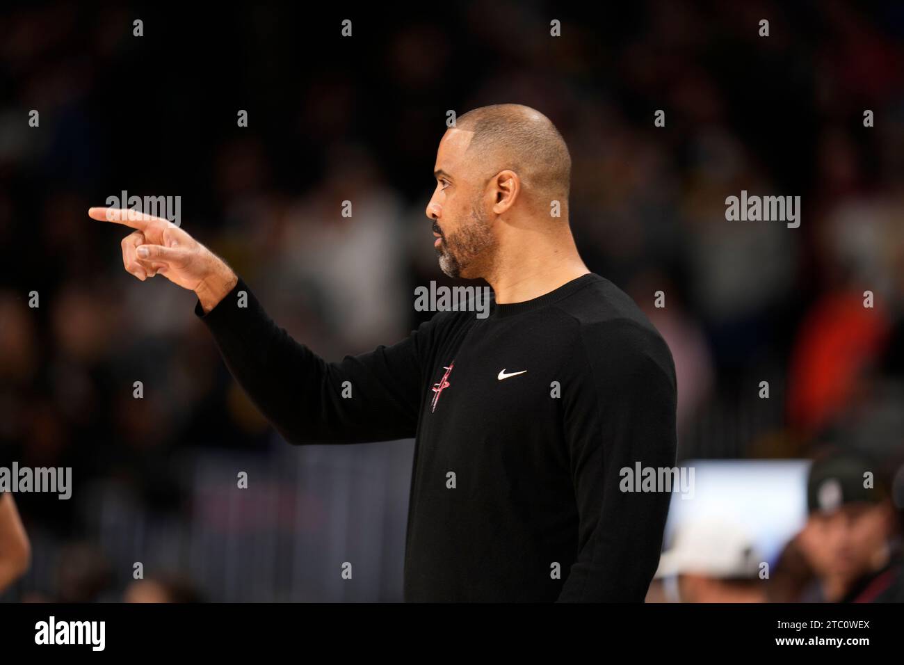 Houston Rockets head coach Ime Udoka in the second half of an NBA ...