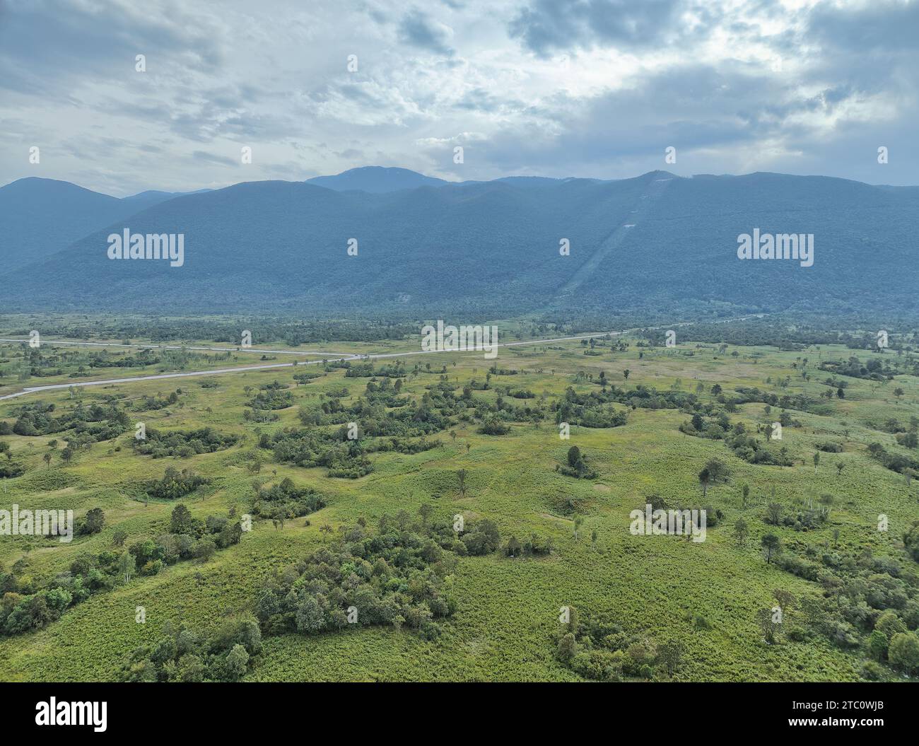 Aerial View of Zeljava's Airfield Stock Photo - Alamy