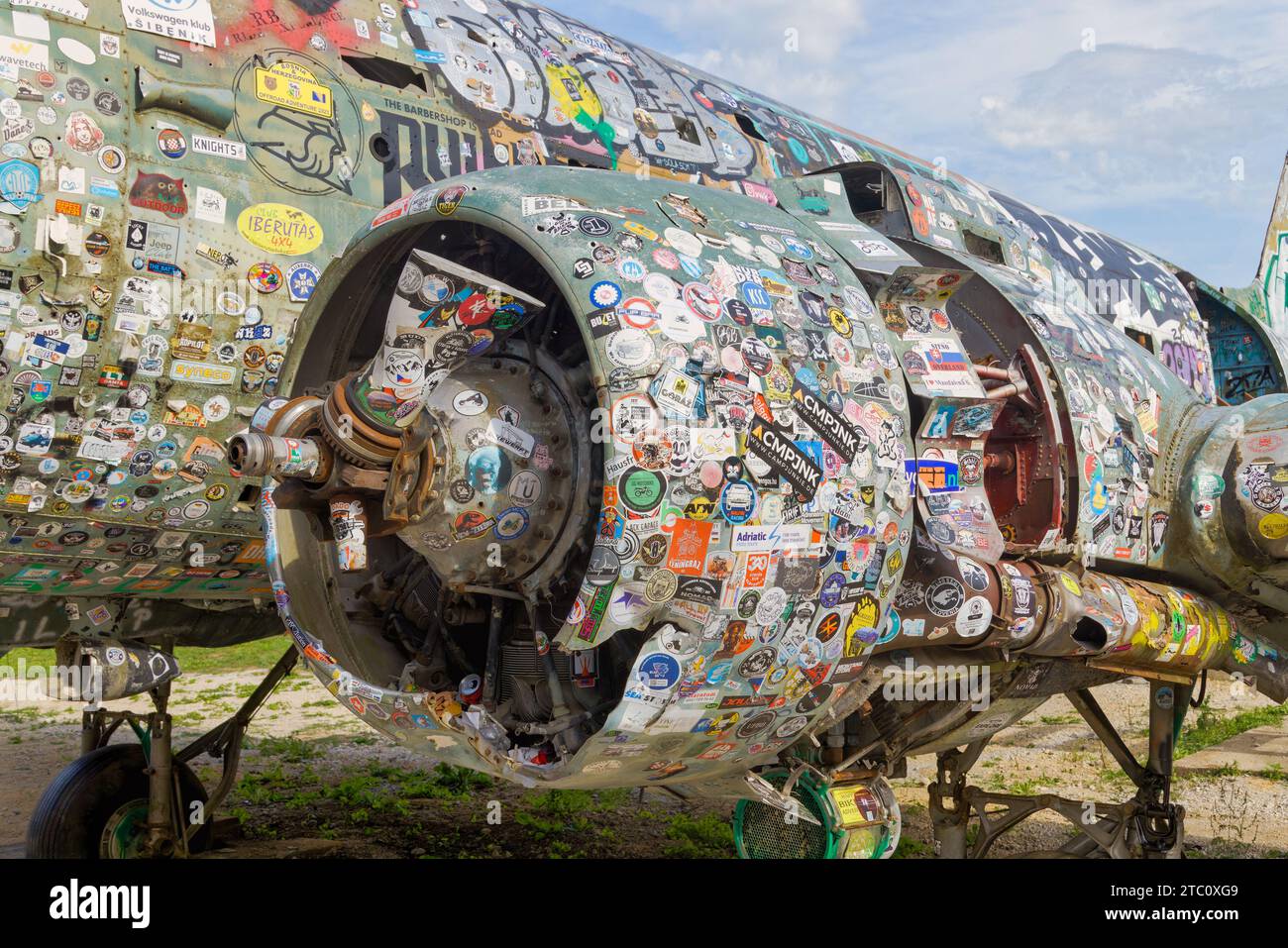 Aircraft stickers hi-res stock photography and images - Alamy