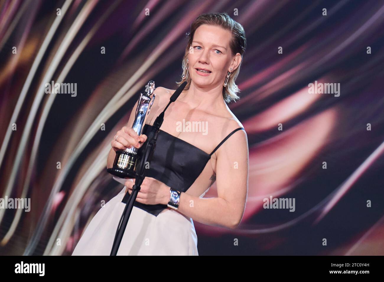 Berlin, Germany. 09th Dec, 2023. Sandra Hüller, actress, receives her ...