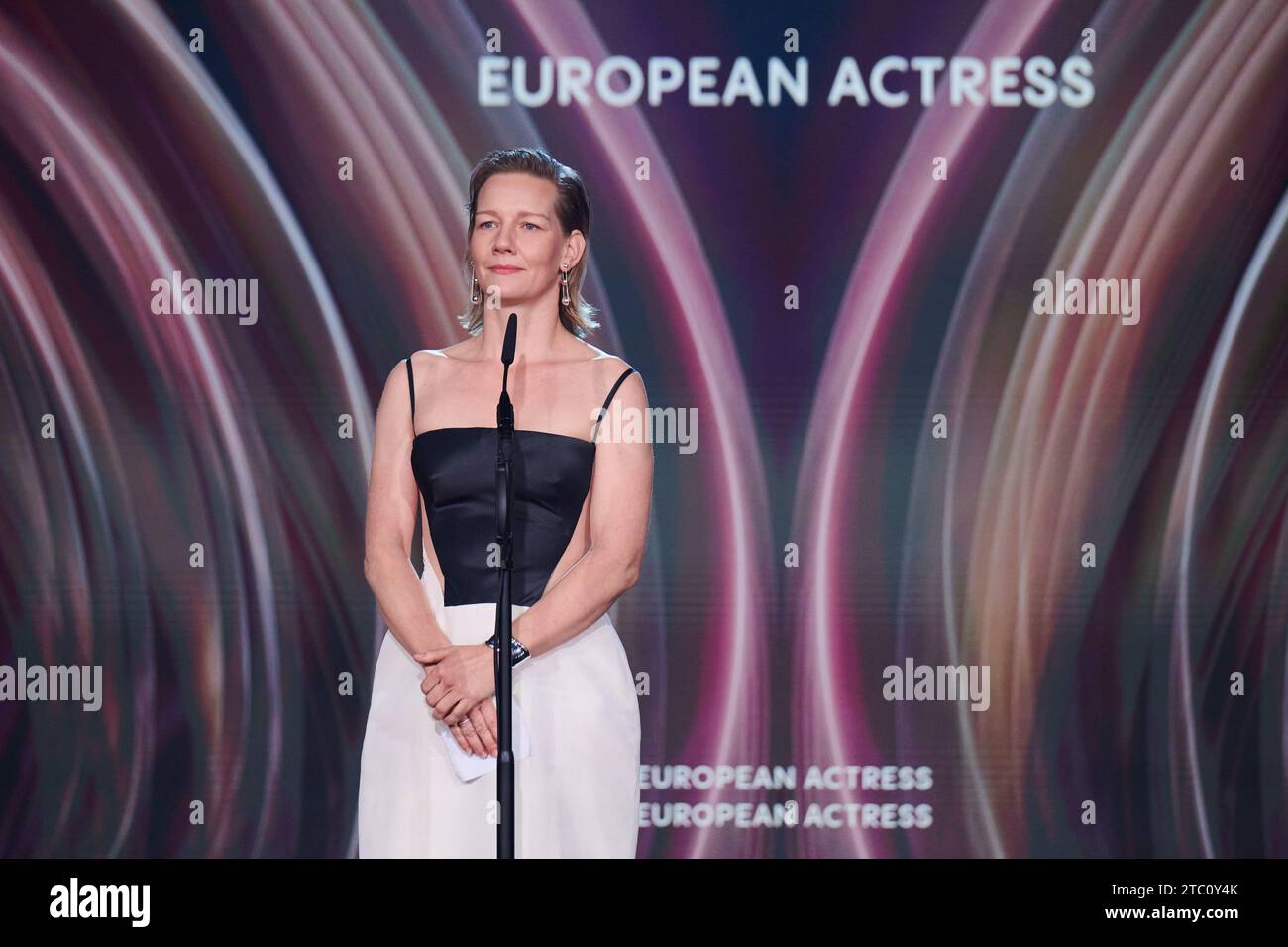 Berlin, Germany. 09th Dec, 2023. Sandra Hüller, actress, receives her ...