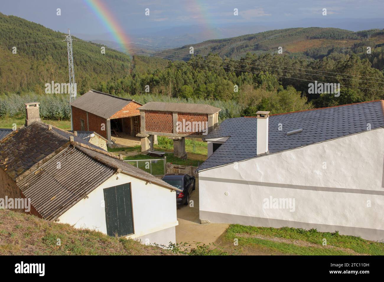 Hill view homestead hi-res stock photography and images - Alamy