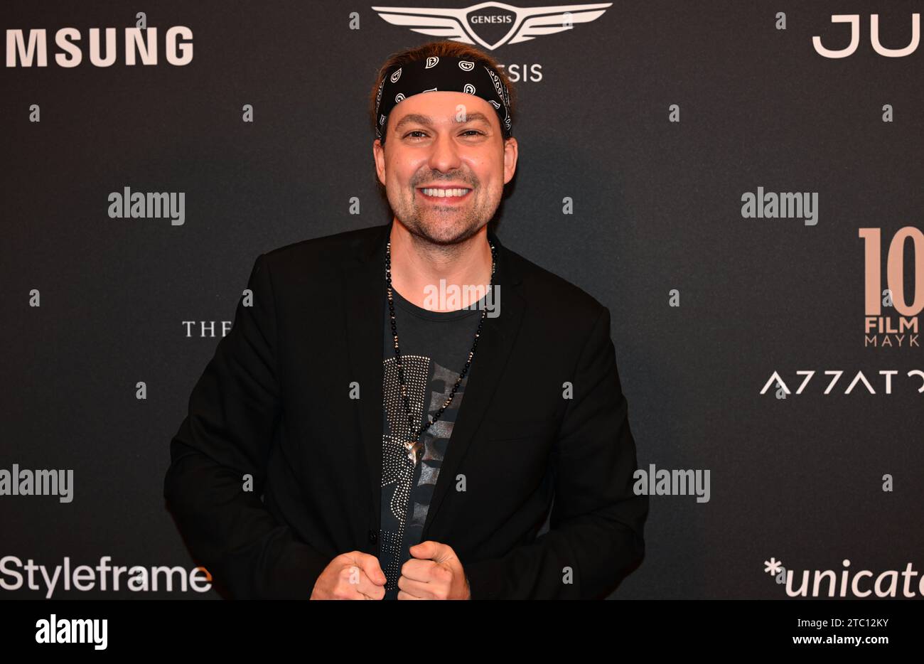Munich, Germany. 09th Dec, 2023. Musician David Garrett stands on the red carpet in front of the ...