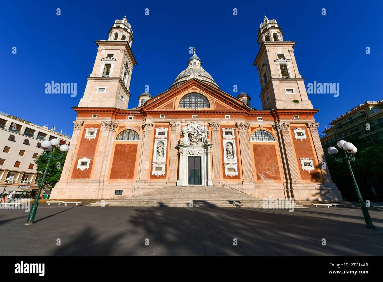 Basilica di Santa Maria Assunta in Carignano, Genoa, Italy Stock Photo ...