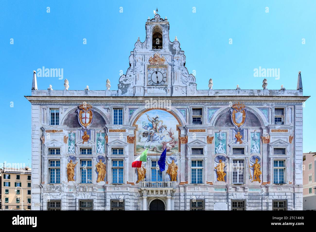 Palazzo San Giorgio, built-in 1260 as the first public building in ...