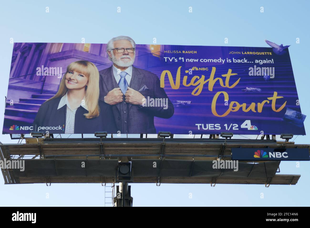 Los Angeles, California, USA 9th December 2023 Night Court Billboard on ...
