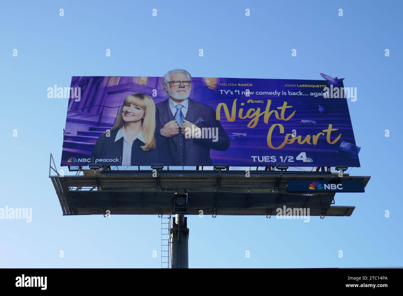 Los Angeles, California, USA 9th December 2023 Night Court Billboard on ...