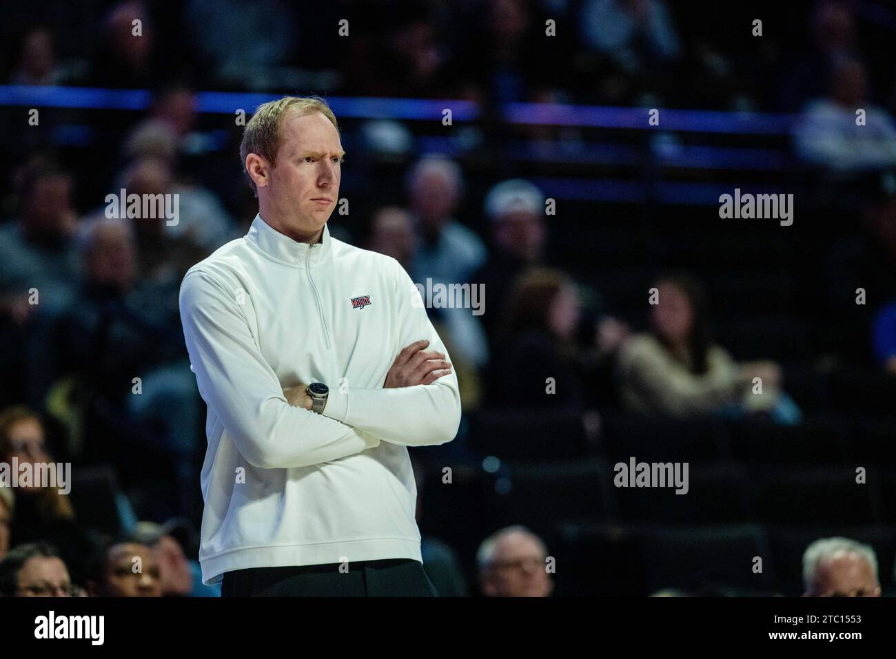 December 9, 2023: N.J.I.T Highlanders head coach Grant Billmeier during ...
