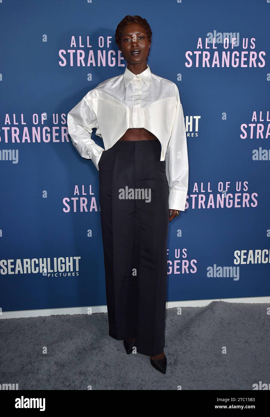 Jodie Turner-Smith arrives at a screening of "All of Us Strangers ...