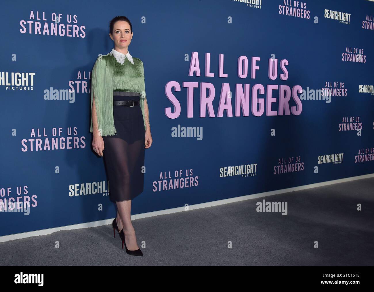 Claire Foy arrives at a screening of "All of Us Strangers" on Saturday ...