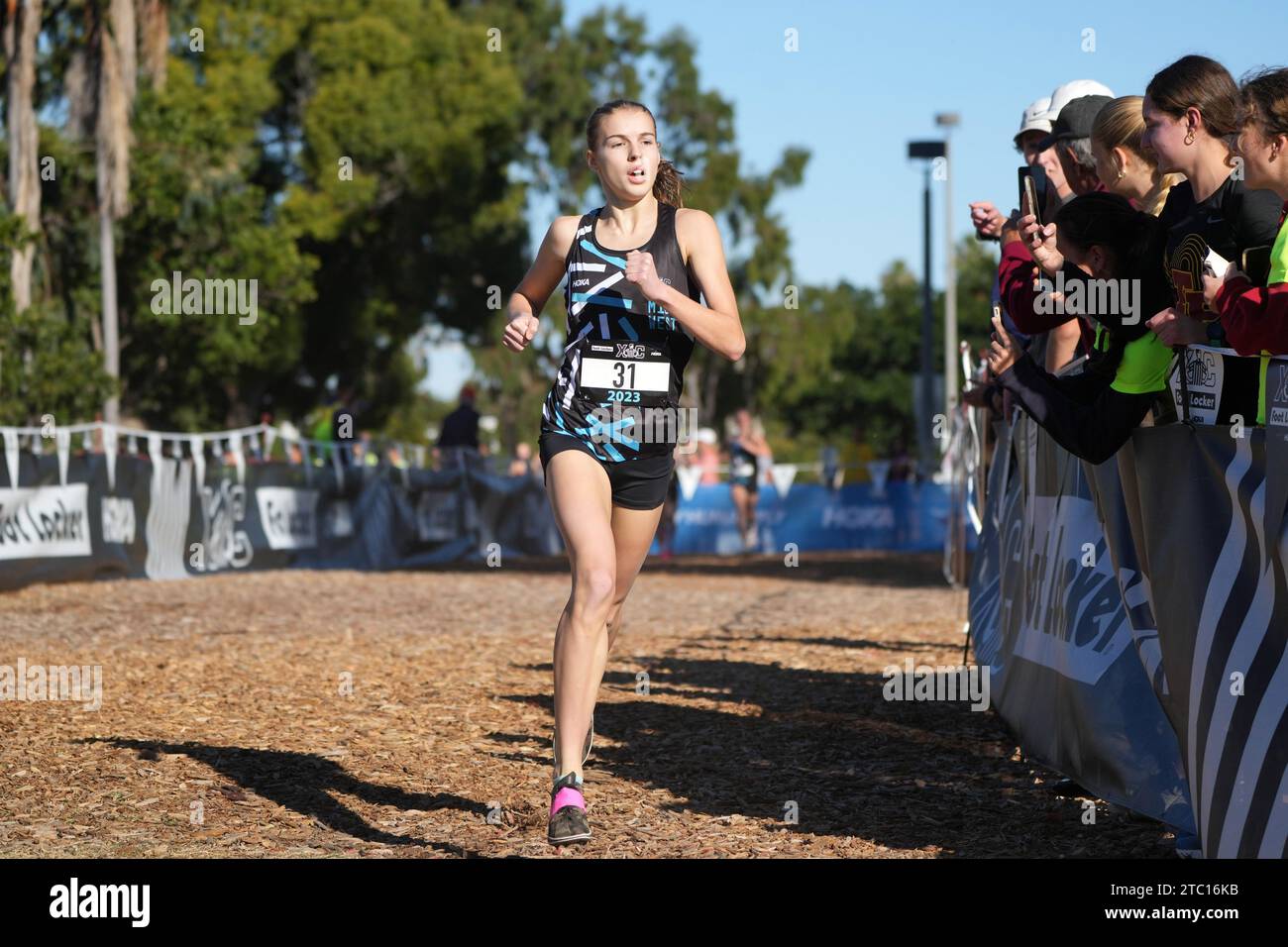 Rachel Forsyth places third in the girls race in 17:08.3 during the ...