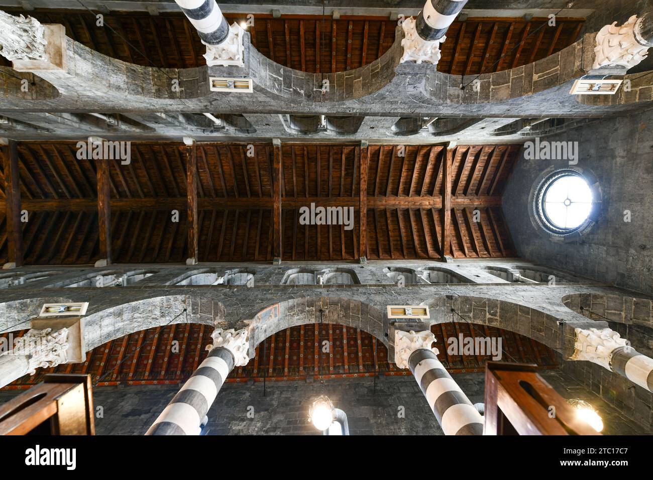 Genoa, Italy - Aug 1, 2022: Interior of San Donato church in the ...