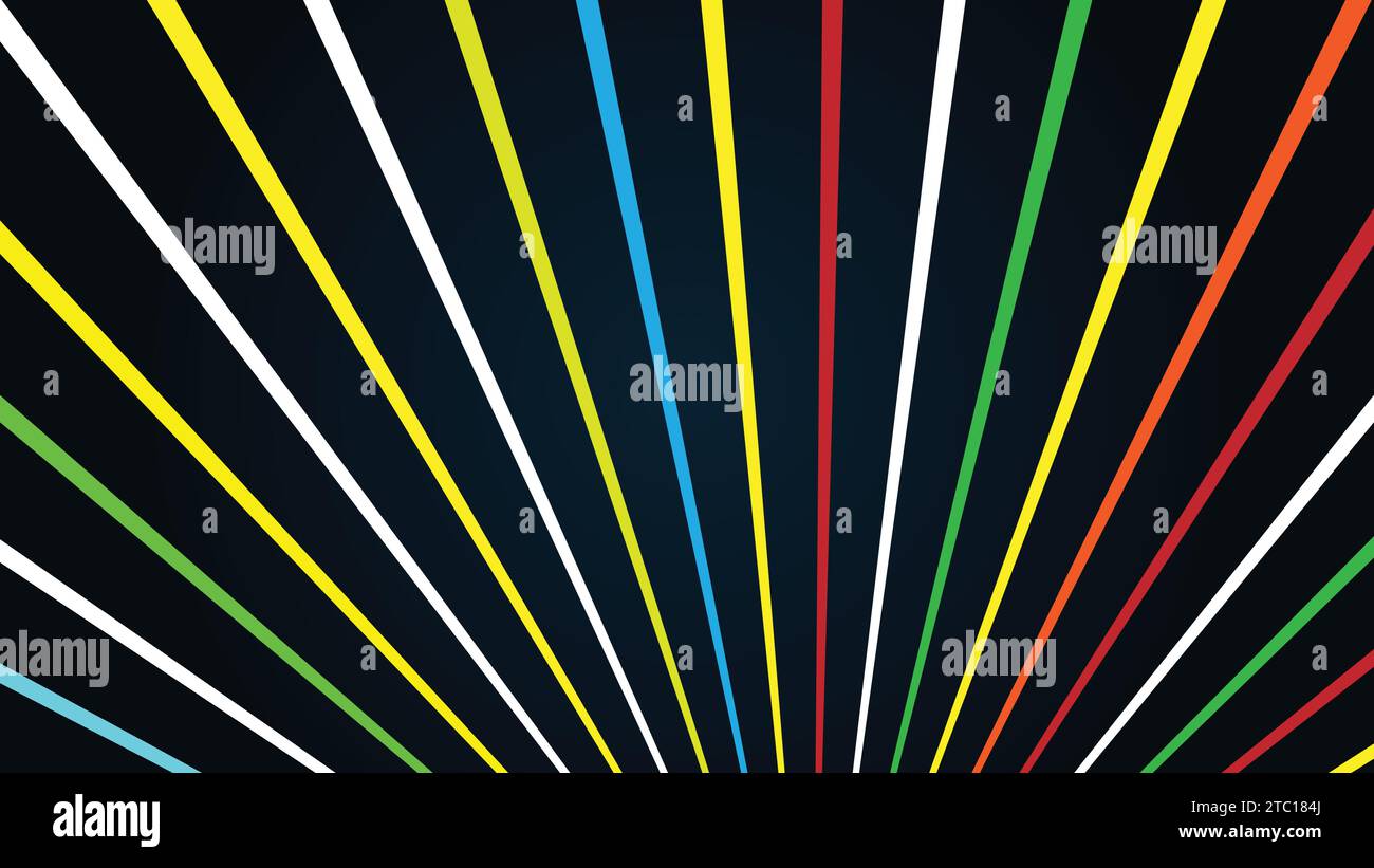 Retro 60s and 70s groovy carnival background. Sun and rainbow swirl ...