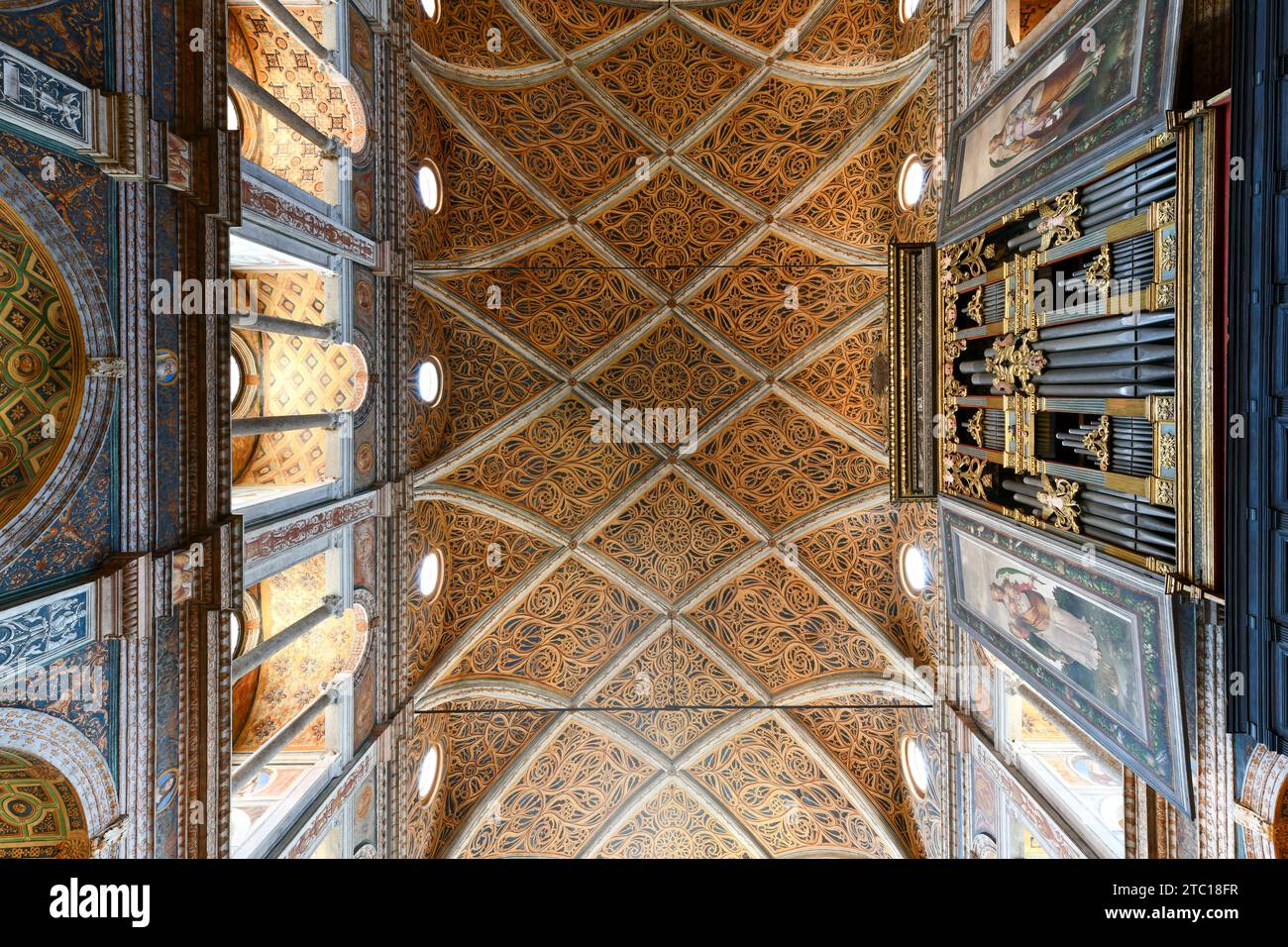Milan, Italy - Aug 4, 2022: An interior view of the nuns' hall, at the ...