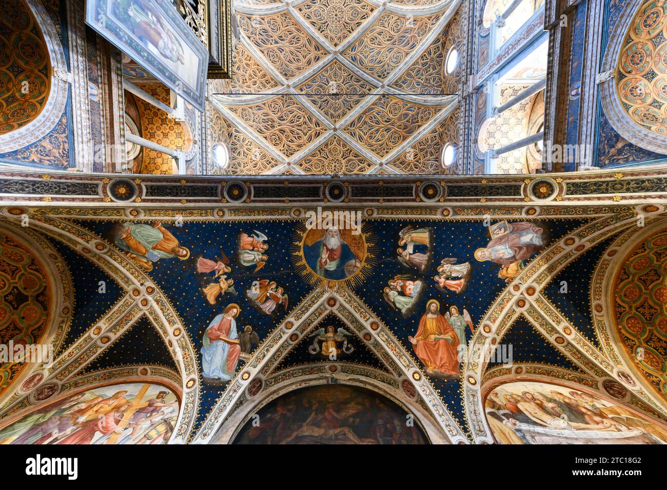 Milan, Italy - Aug 4, 2022: An interior view of the nuns' hall, at the ...