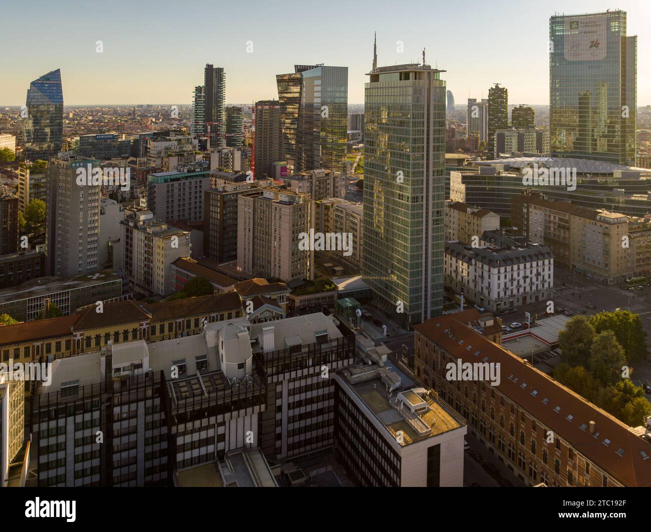Milan, Italy - Aug 3, 2022: The Galfa Building or Galfa Tower (Torre ...