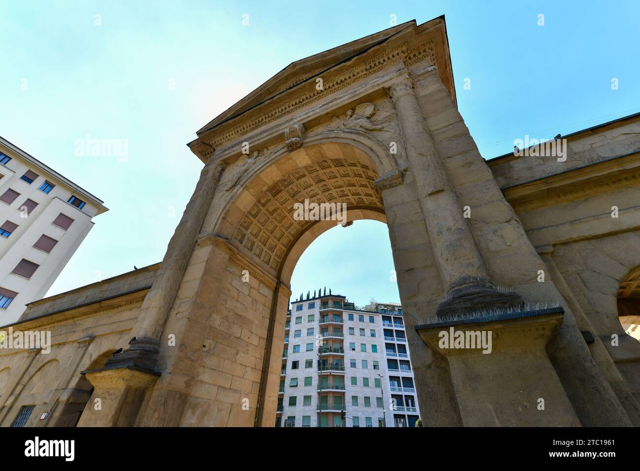The Porta Nuova city gates in Milan, Italy Stock Photo - Alamy