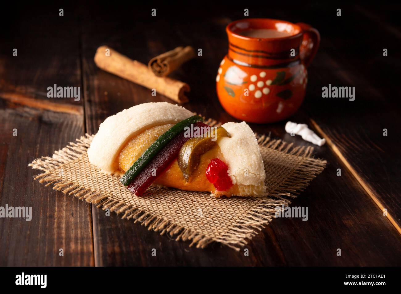 Traditional Kings day cake also called Rosca de Reyes, roscon, Epiphany ...