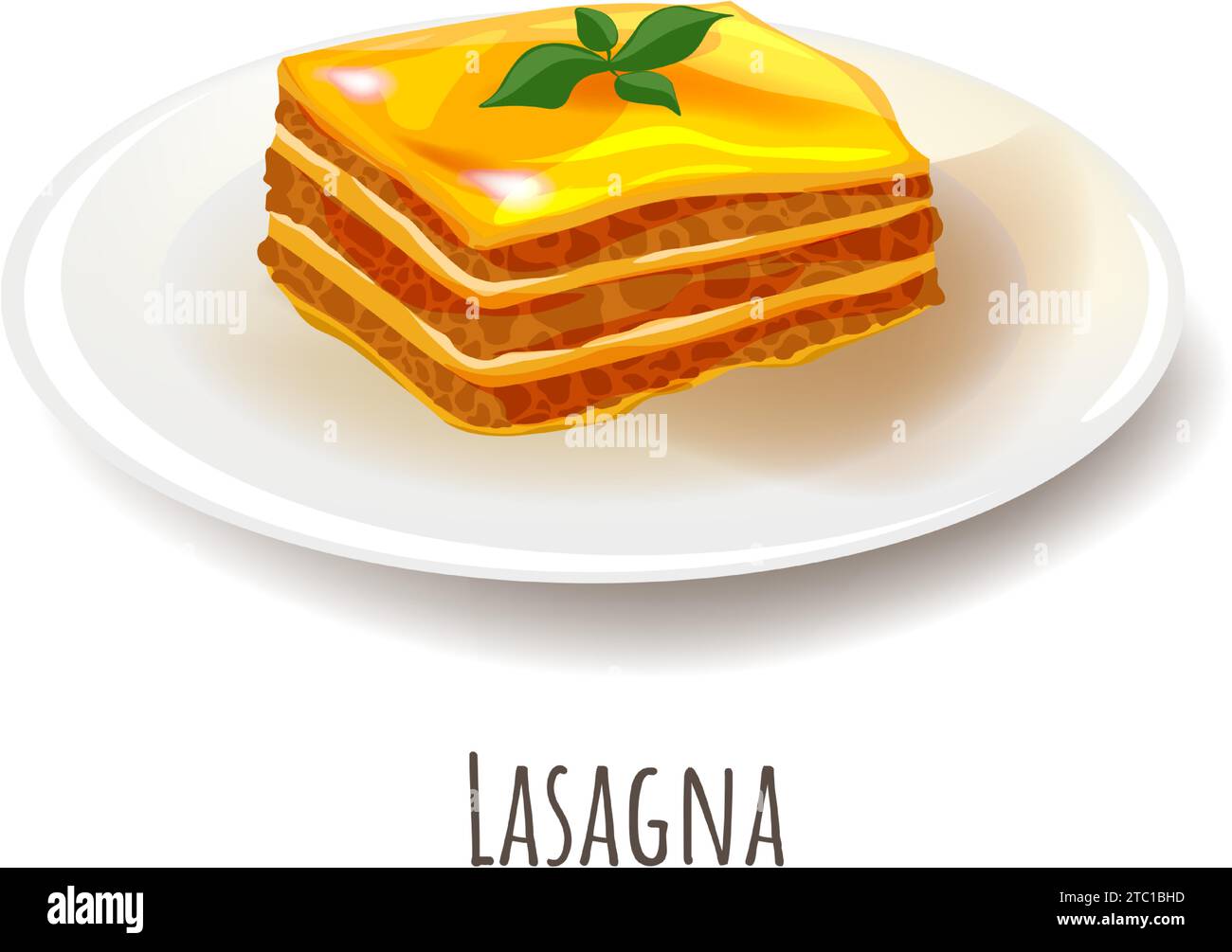 Lasagna filling Stock Vector Images - Alamy