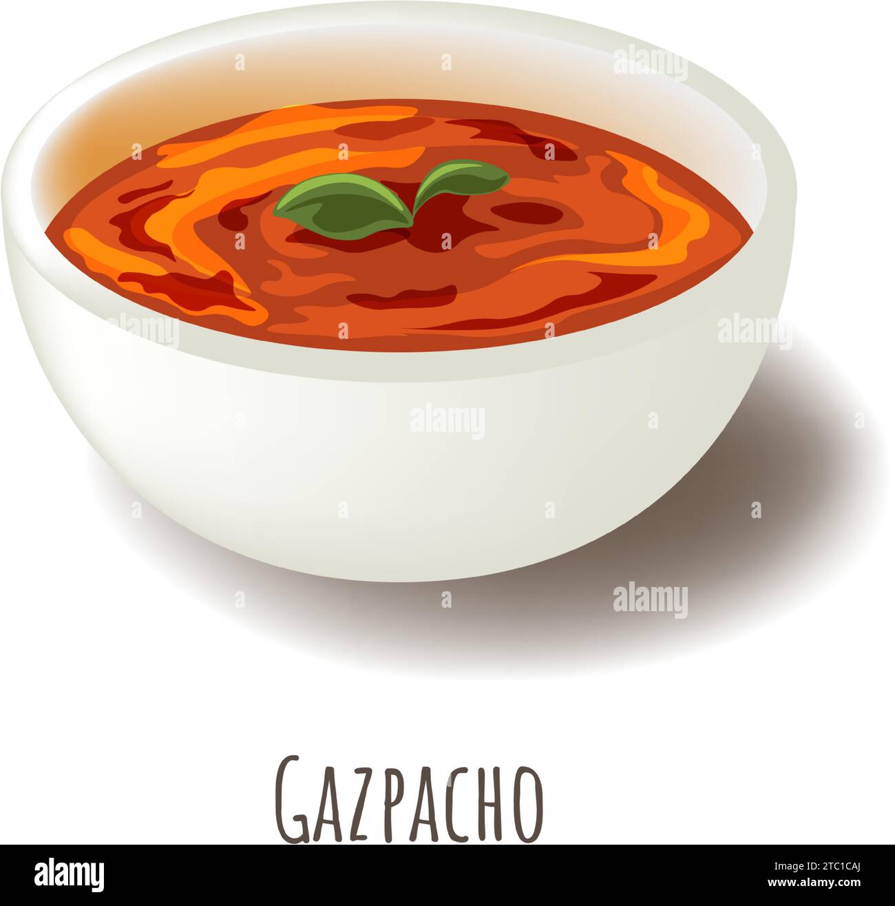 Gazpacho tomato Stock Vector Images - Alamy