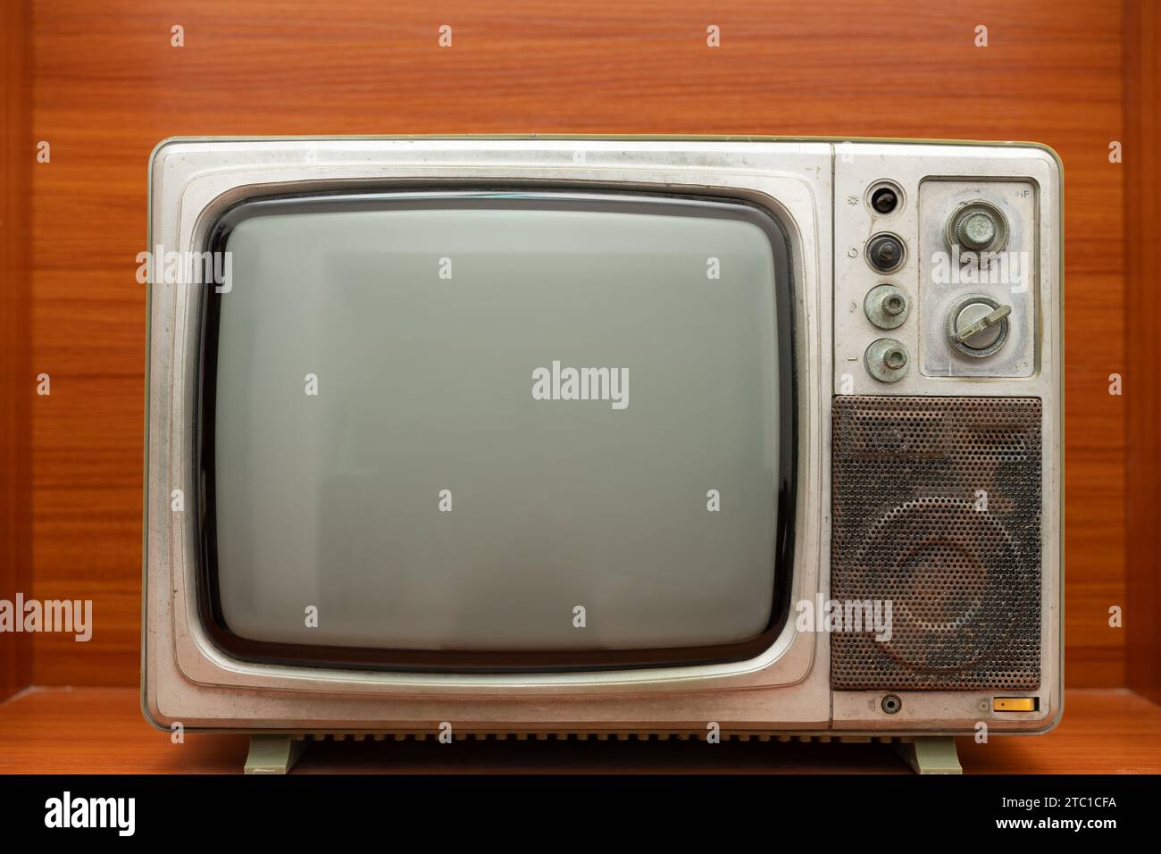 an old style tv set Stock Photo - Alamy