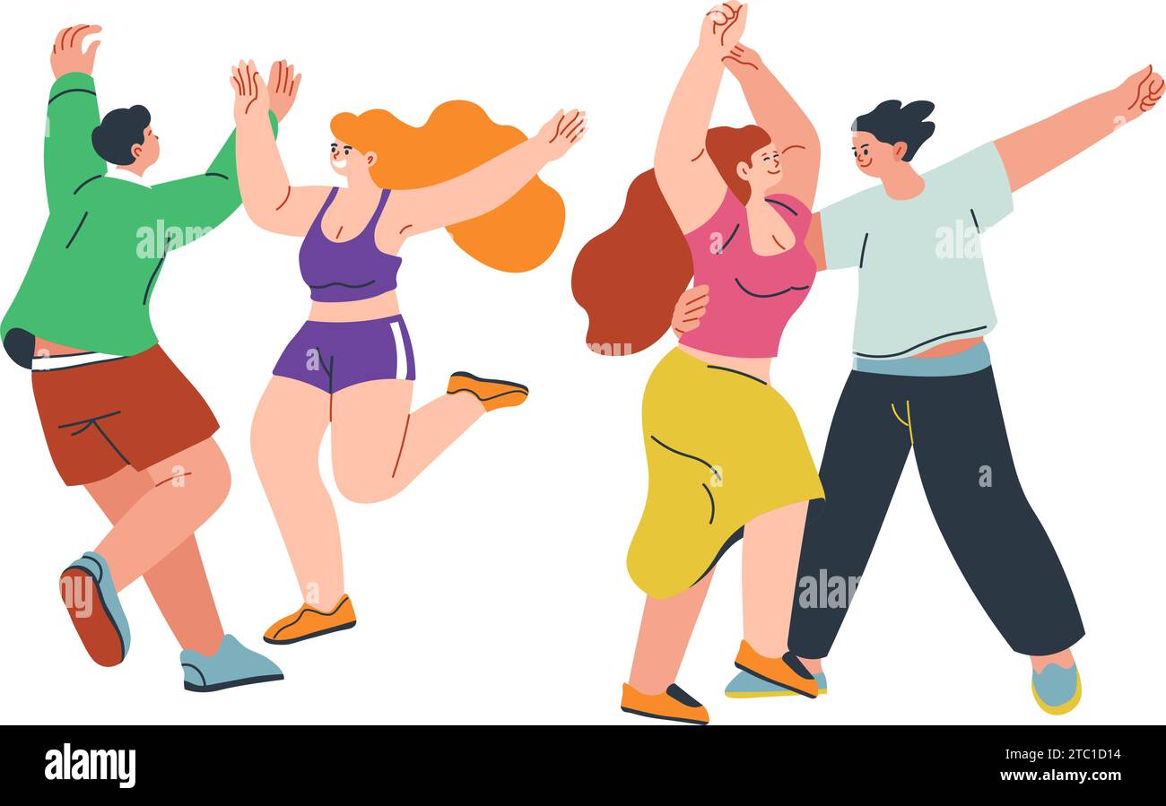 Crowd having fun Cut Out Stock Images & Pictures - Alamy