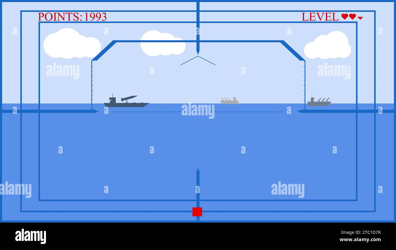 Slot machines fake 3d 2d game sea battle 3d render Stock Photo - Alamy