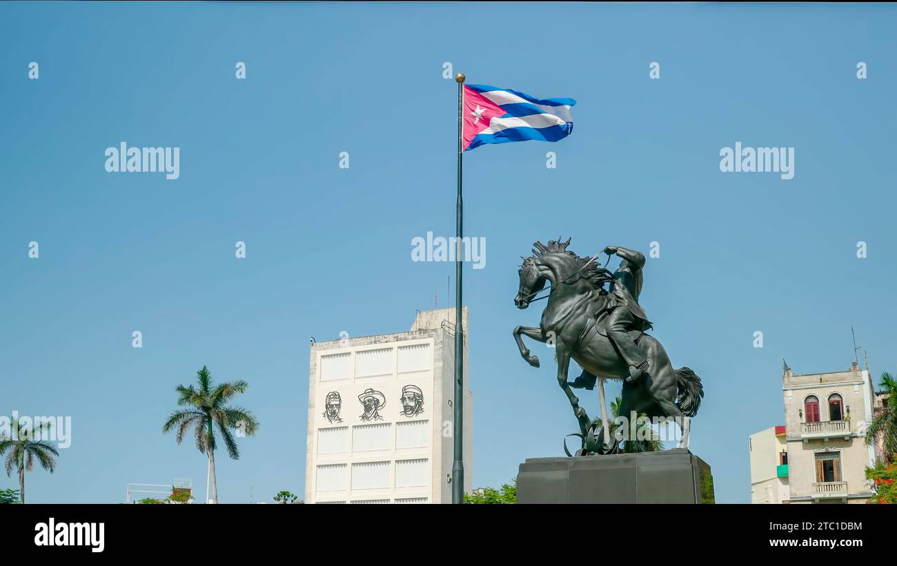 HAVANA, CUBA - JUNE, 12, 2022: a close up of the jose marti statue at ...