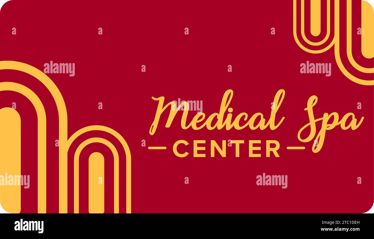 Medical spa center, promotional banner or card Stock Vector Image & Art ...