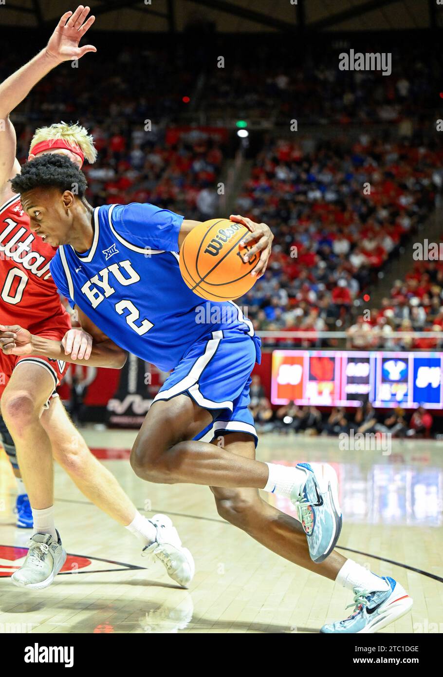 SALT LAKE CITY, UT - DECEMBER 09: Brigham Young Cougars guard Jaxson ...