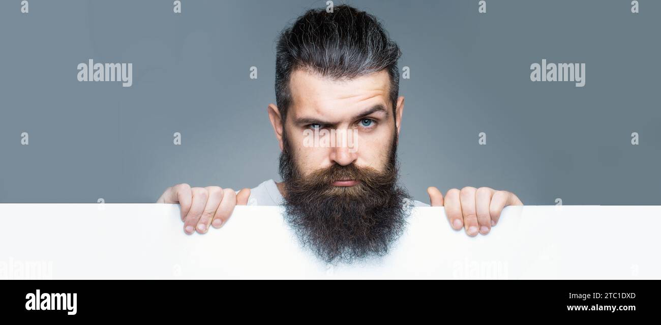 Beard man with classic long beard, bearded gay. Handsome bearded man ...