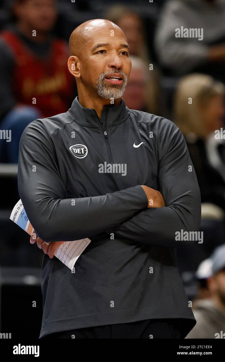 Detroit Pistons head coach Monty Williams during the second half of an ...