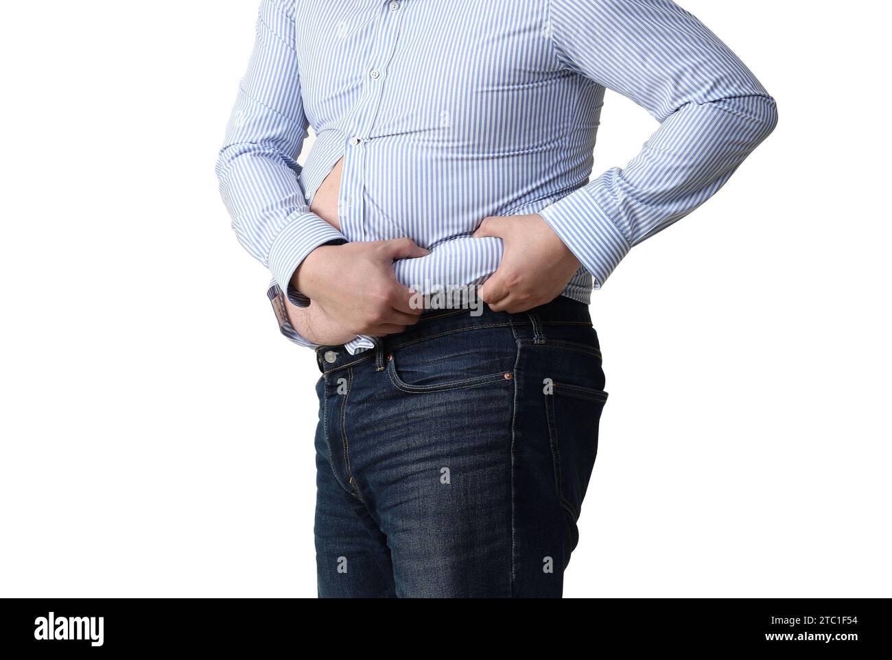 Big belly man hi-res stock photography and images - Alamy