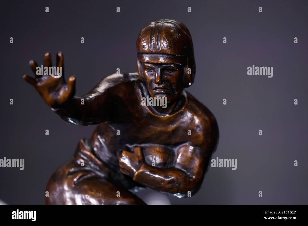 New York, United States. 09th Dec, 2023. The Heisman Trophy Award of ...