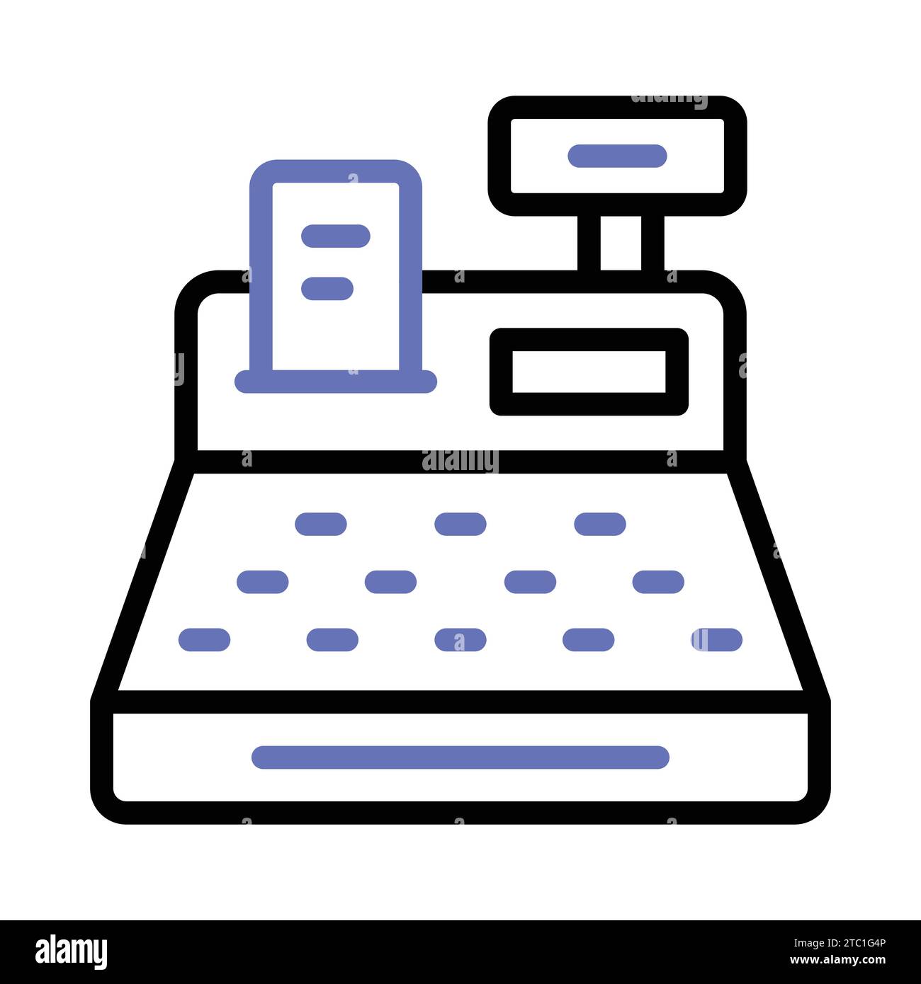 Digital cash register vector hi-res stock photography and images - Alamy