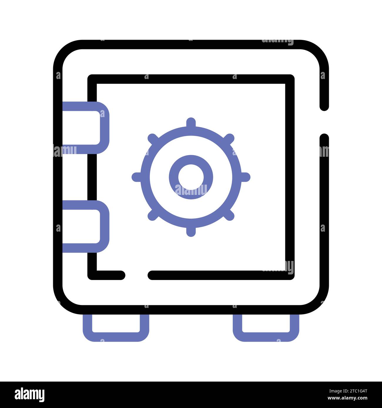 Bank vault for money saving, an icon of bank locker in editable style ...